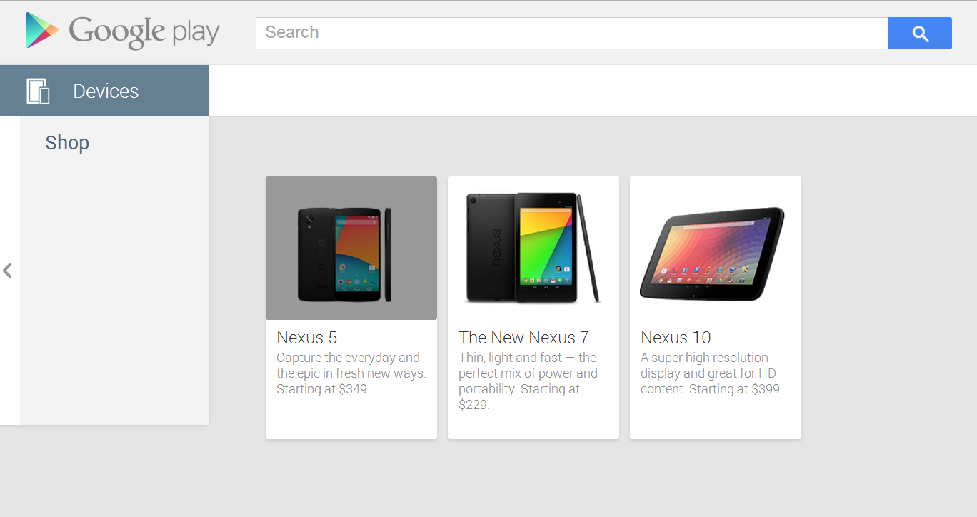 Nexus 5 (Partially) Visible In The Play Store Ahead Of Release Starting ...