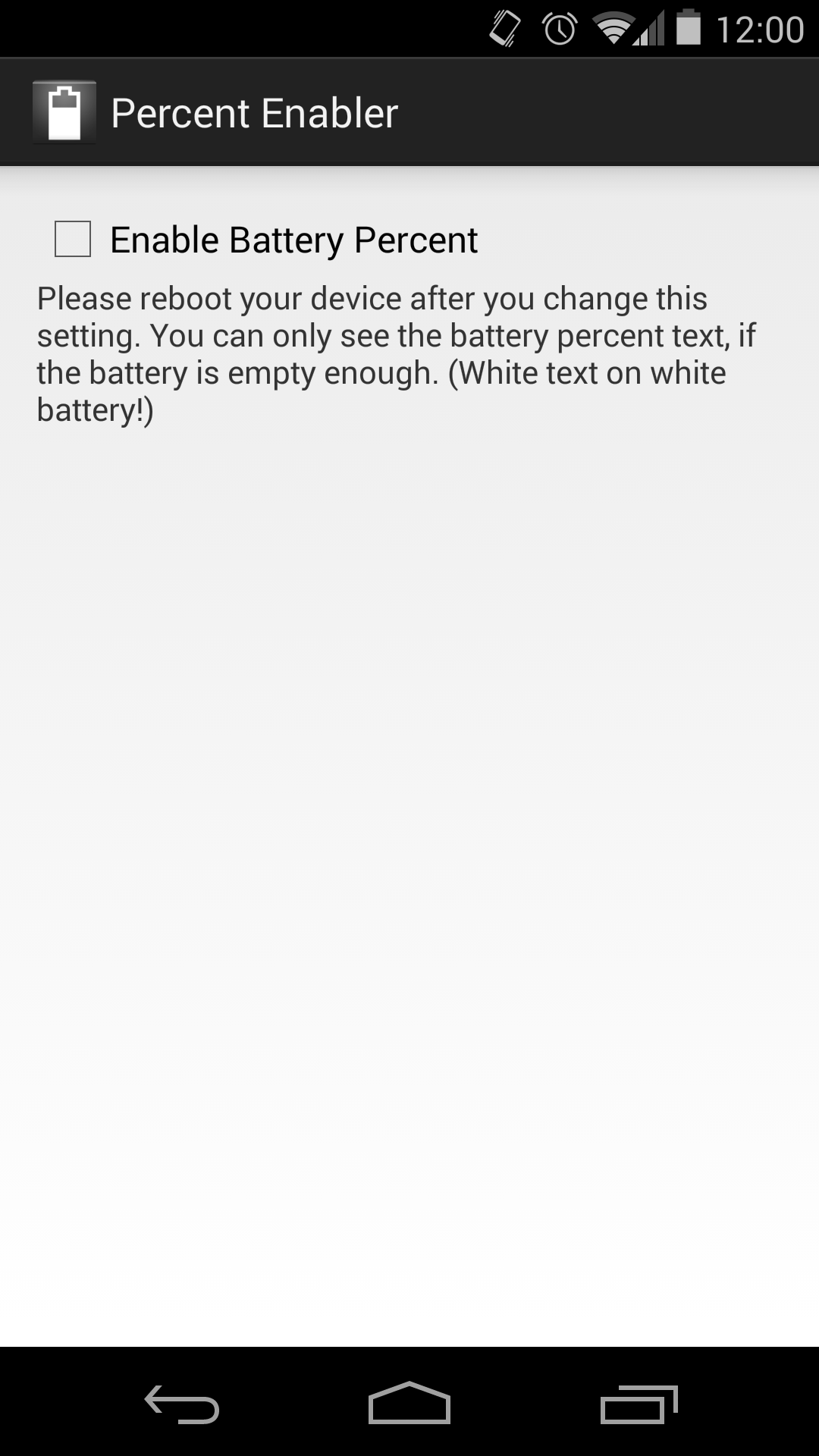 Android 4.4 Includes Support For Battery Percentage In The Status Bar ...
