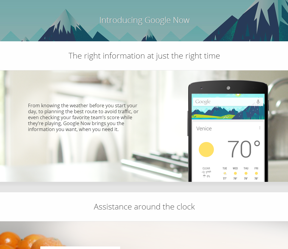 Google Now Website Gets Revamped With New Layout, Fluid Animations ...