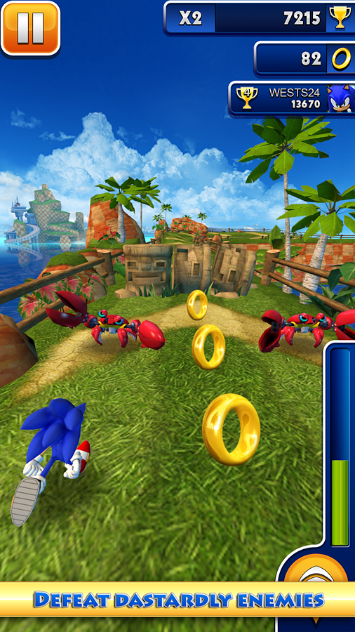 [New Game] Sega Releases Sonic Dash For Android, An Endless Runner With ...