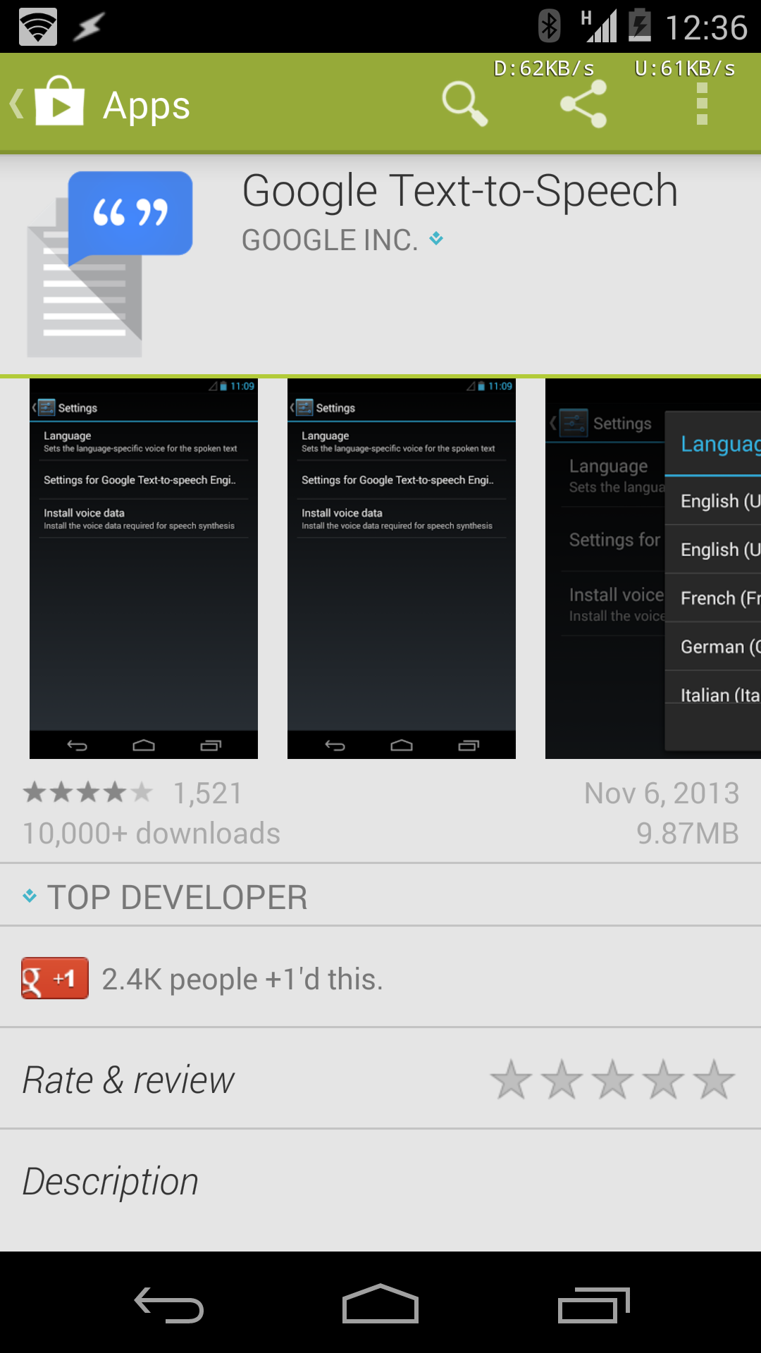 [New App] Google Text-To-Speech Arrives In The Play Store, Paves Way ...