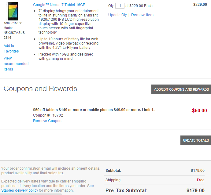 [Deal Alert] The $50 Off Tablets Coupon Is Back At Staples For One Day ...