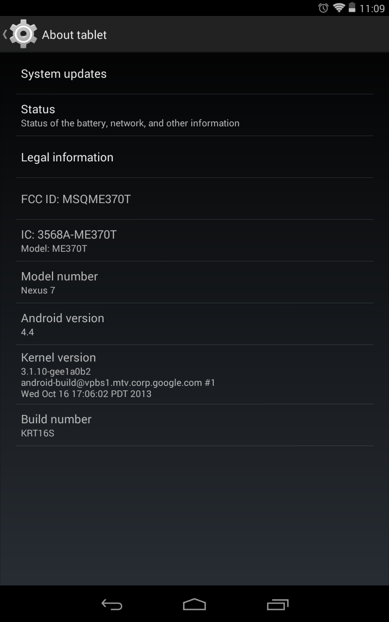 Google Releases KitKat 4.4 Bugfix Update KRT16S For Nexus Devices - Factory Images, Binaries ...