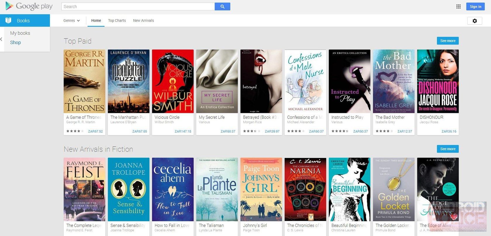 Google Play Books Are Now Available In South Africa, Switzerland, And ...