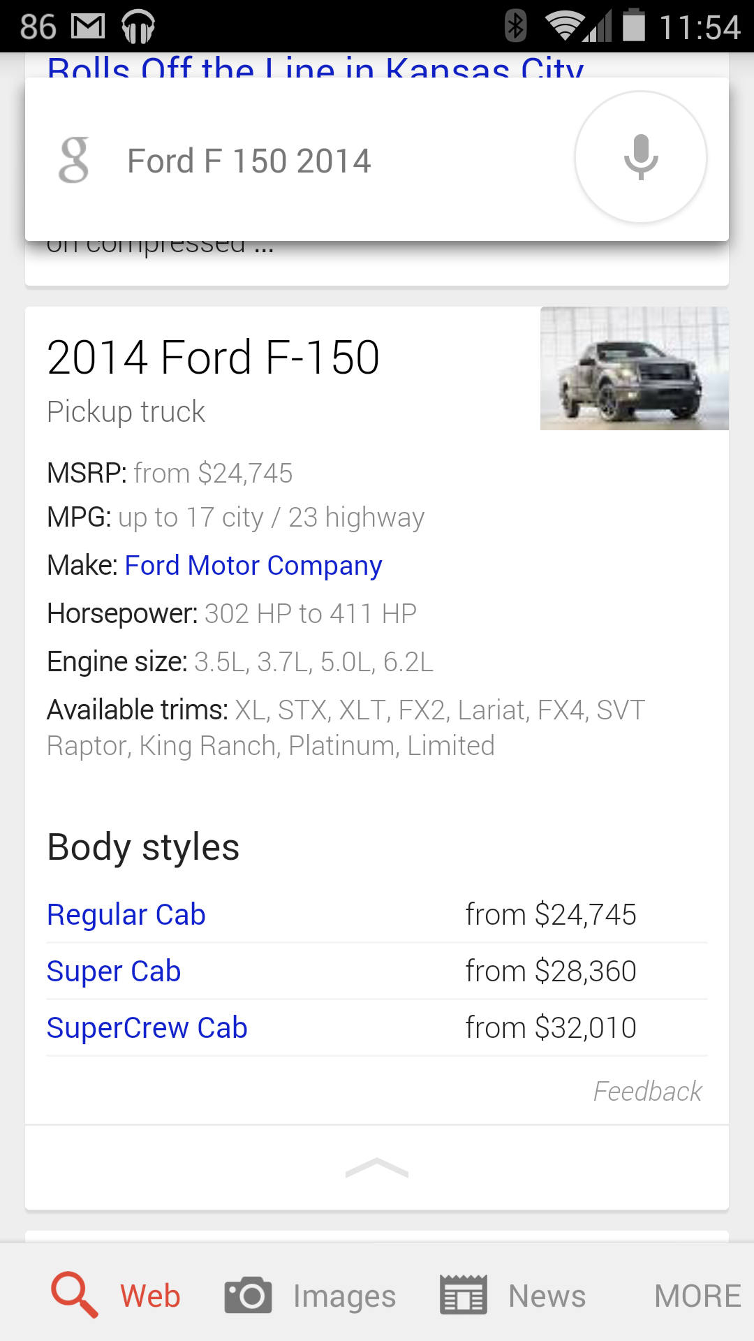 Google Thrills Gearheads With Car Make And Model Information In ...