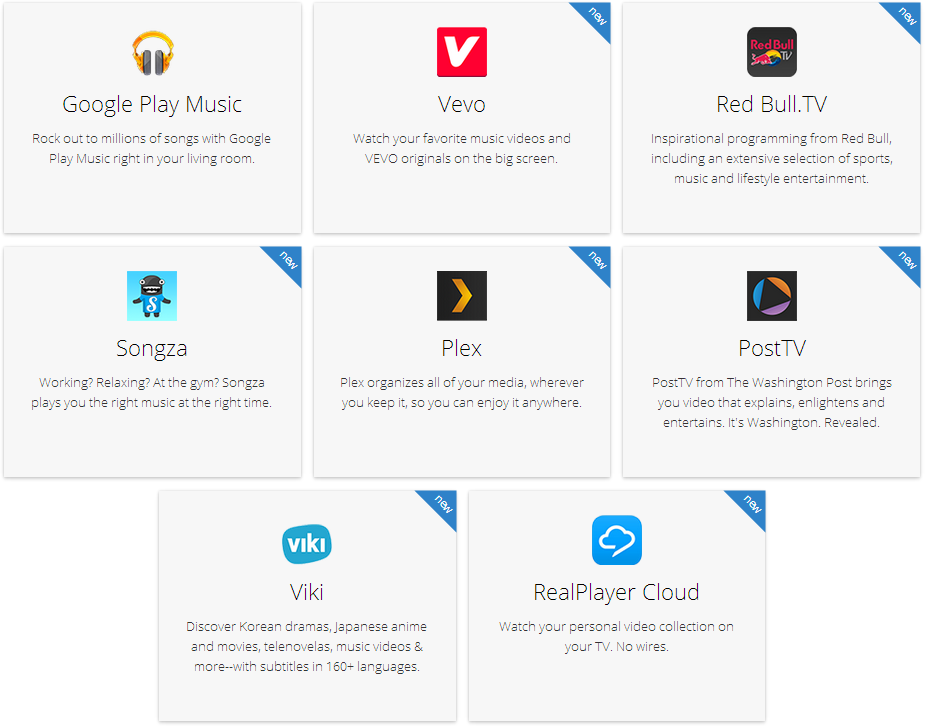 Google Adds 10 New Chromecast Apps Including BeyondPod, Plex, And VEVO