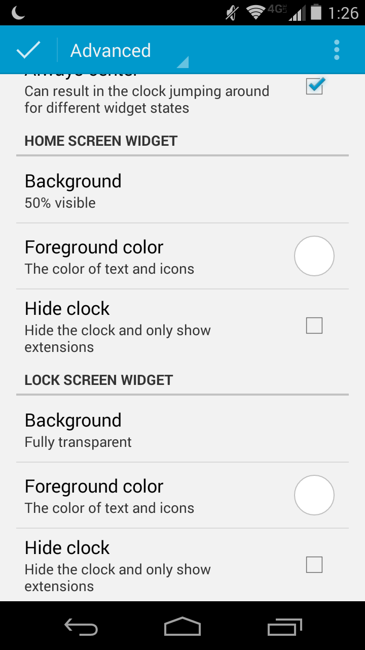 DashClock Updated To v1.6 With New Design And Color Options