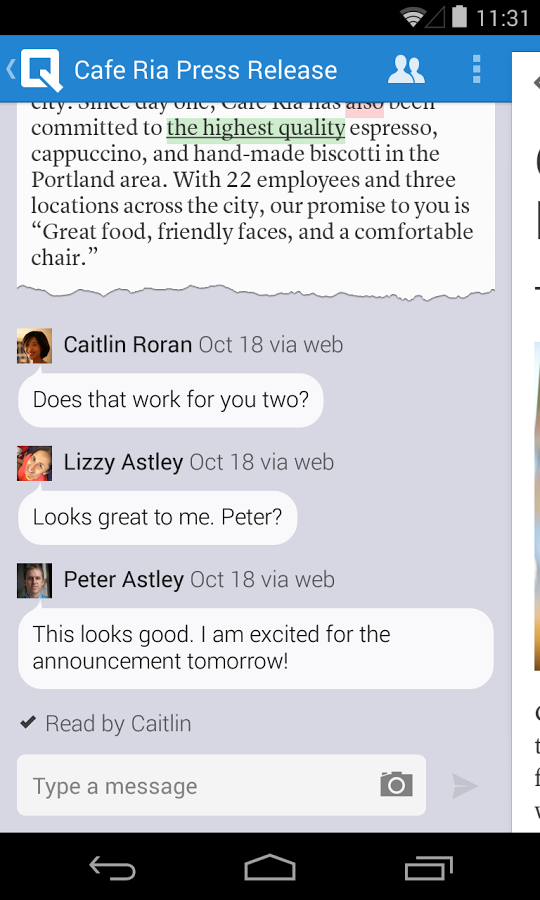 [New App] Quip, A Mobile Word Processor That Puts People First ...