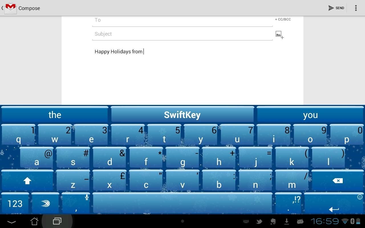 SwiftKey Update Brings New Winter Theme With All Of The Snow, Wind, And ...