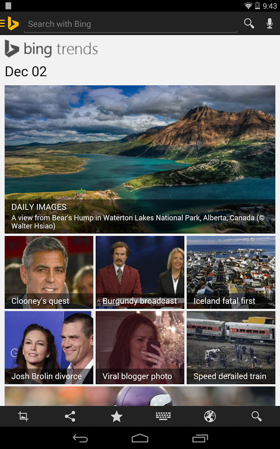Microsoft's Bing App Gets A Major Facelift, Actually Looks Kinda Cool