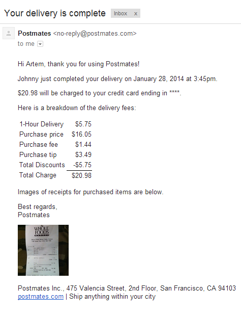 [New App] Postmates Lets You Get Deliveries From Any Restaurant Or ...