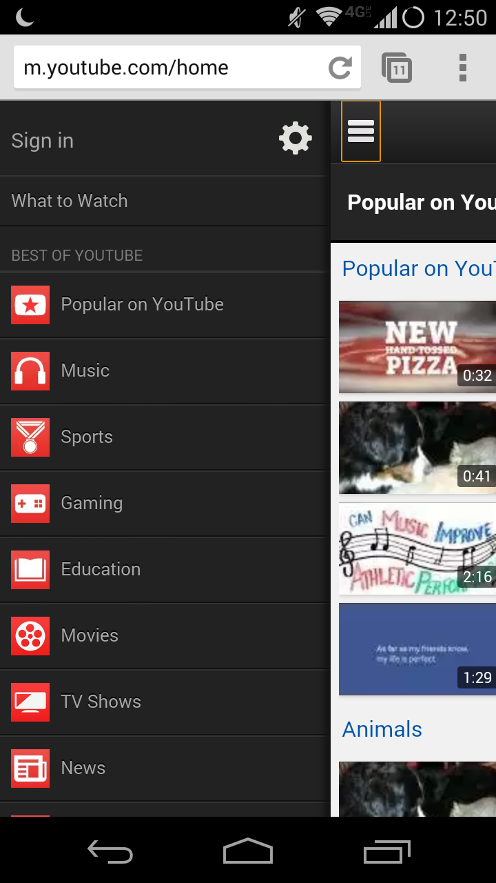 Google Is Testing A New YouTube Mobile Web UI With Cards And An Android ...