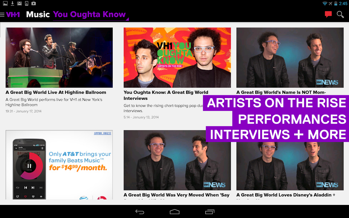 [New App] VH1 App Comes To Android With Full Episode Streaming (TV ...