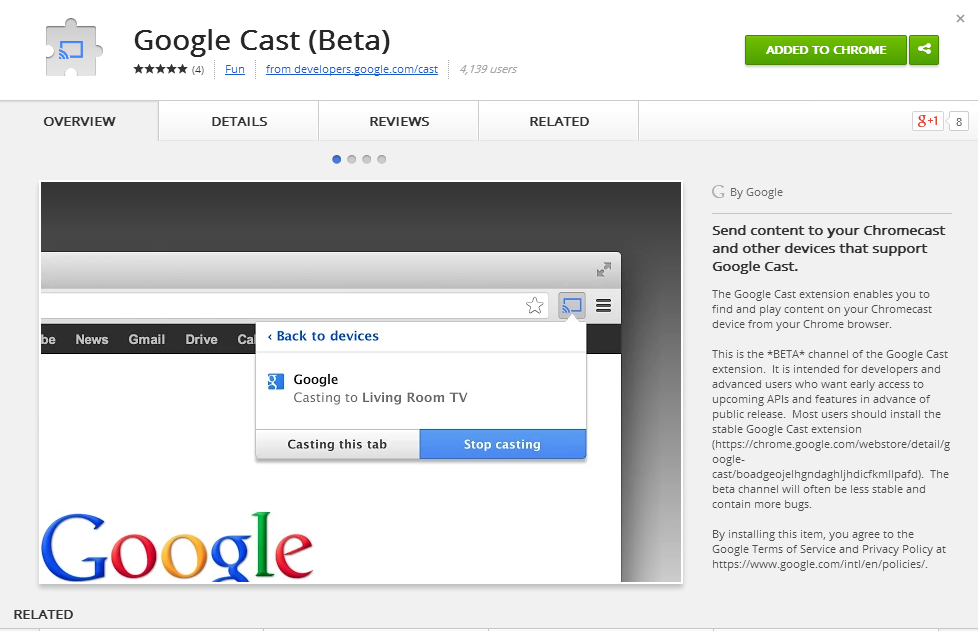 Google Releases A Public Beta Version Of The Google Cast Chrome ...