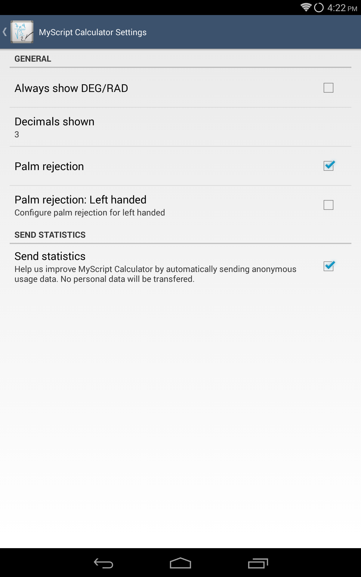 MyScript Calculator Updated To v1.2 With A New UI, Additional Operators, And More