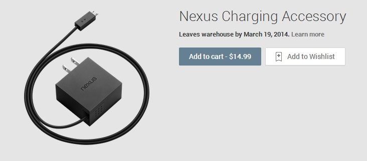 Google Slides Nexus 'Charging Accessory' Into The Play Store To Charge ...