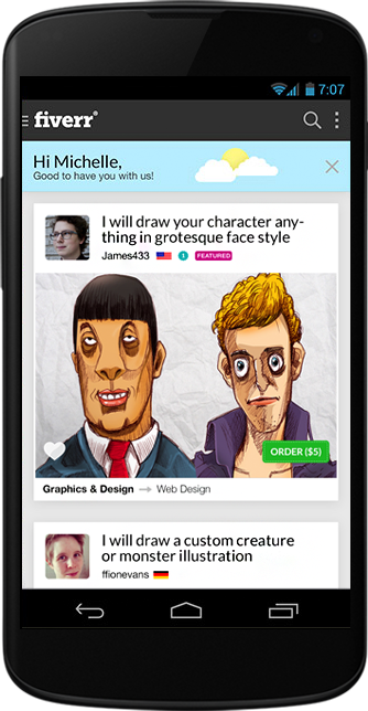 [New App] Fiverr App Comes To Android, Brings A Few Million Listings ...