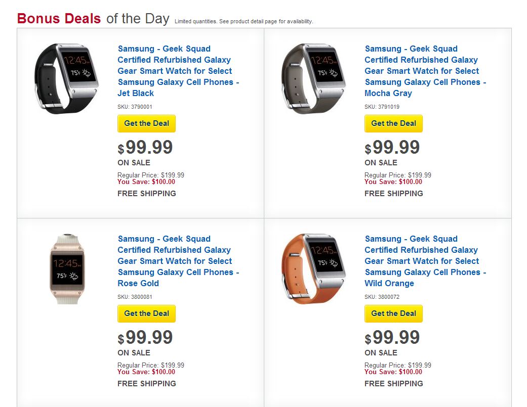 [Deal Alert] Best Buy Offering Refurbished First Generation Galaxy ...