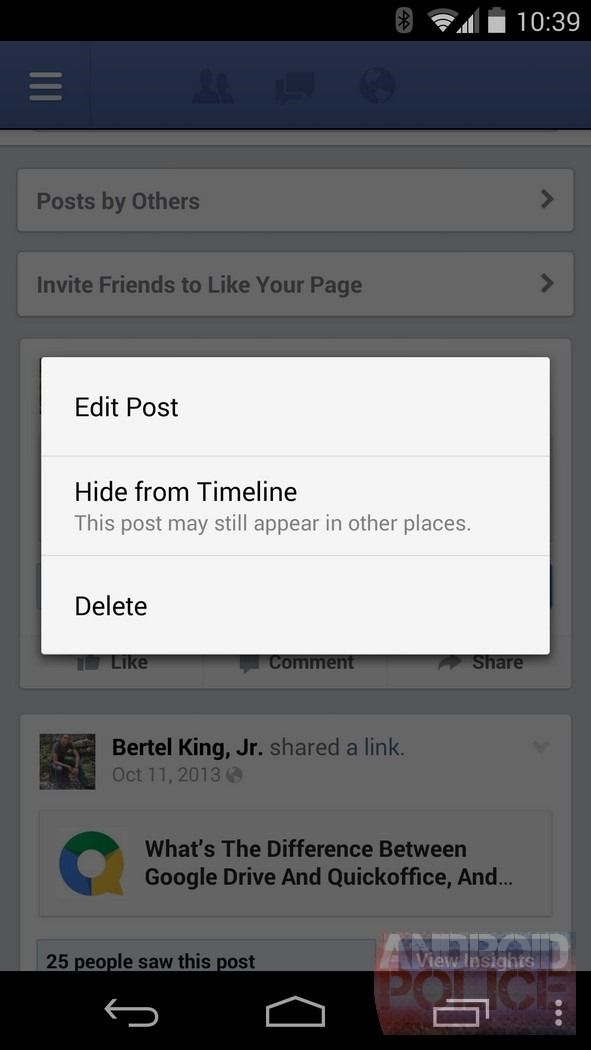 Facebook Pages Manager Updated To Version 1.10 With New Post Sharing ...