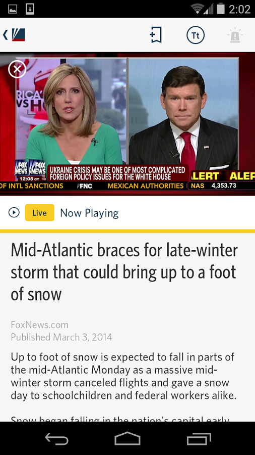 Fox News Android App Gets Major Facelift In Big Update To Version 2.0