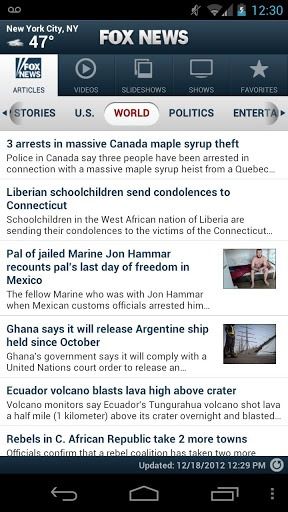 Fox News Android App Gets Major Facelift In Big Update To Version 2.0