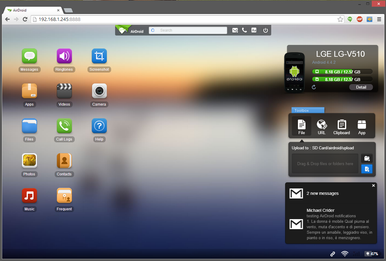 AirDroid Adds Desktop Notification Mirroring And Drag-And-Drop Folder ...