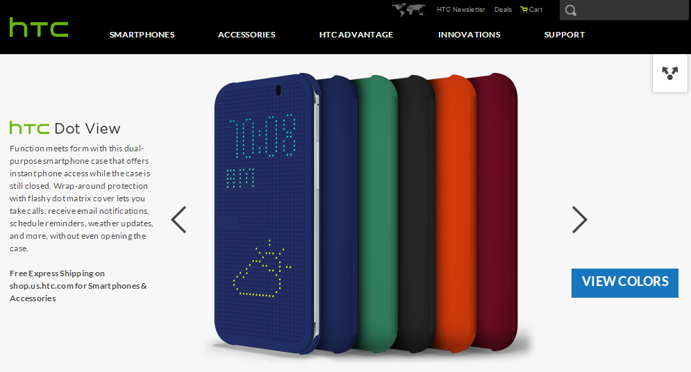 The Dot View Case For The One M8 Is In HTC's Store For $50, Not ...