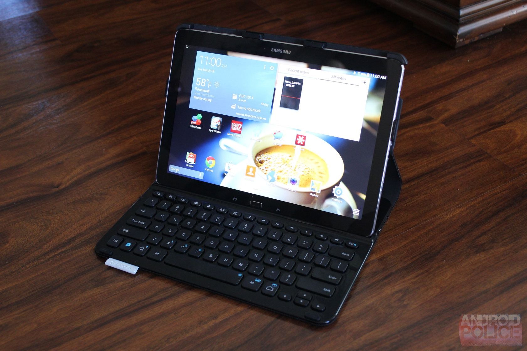 Logitech PRO Keyboard for Samsung Galaxy Note PRO and Tab PRO Lightning ...