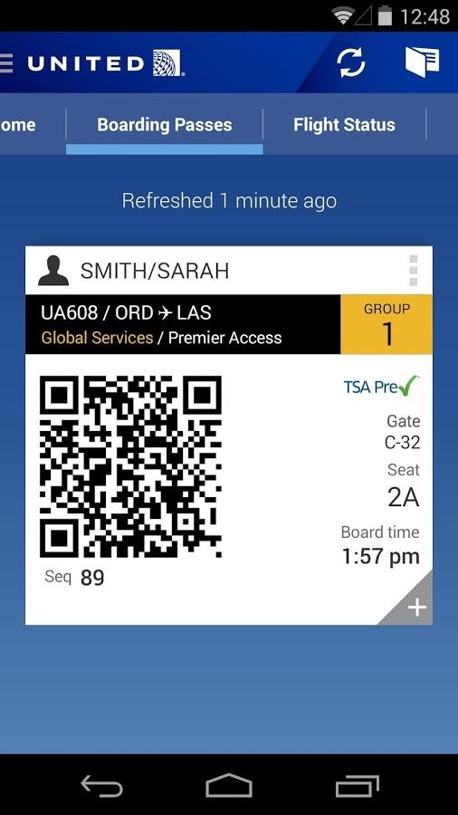 United Airlines App Updated To v2.0 With A Proper Android UI, Improved ...