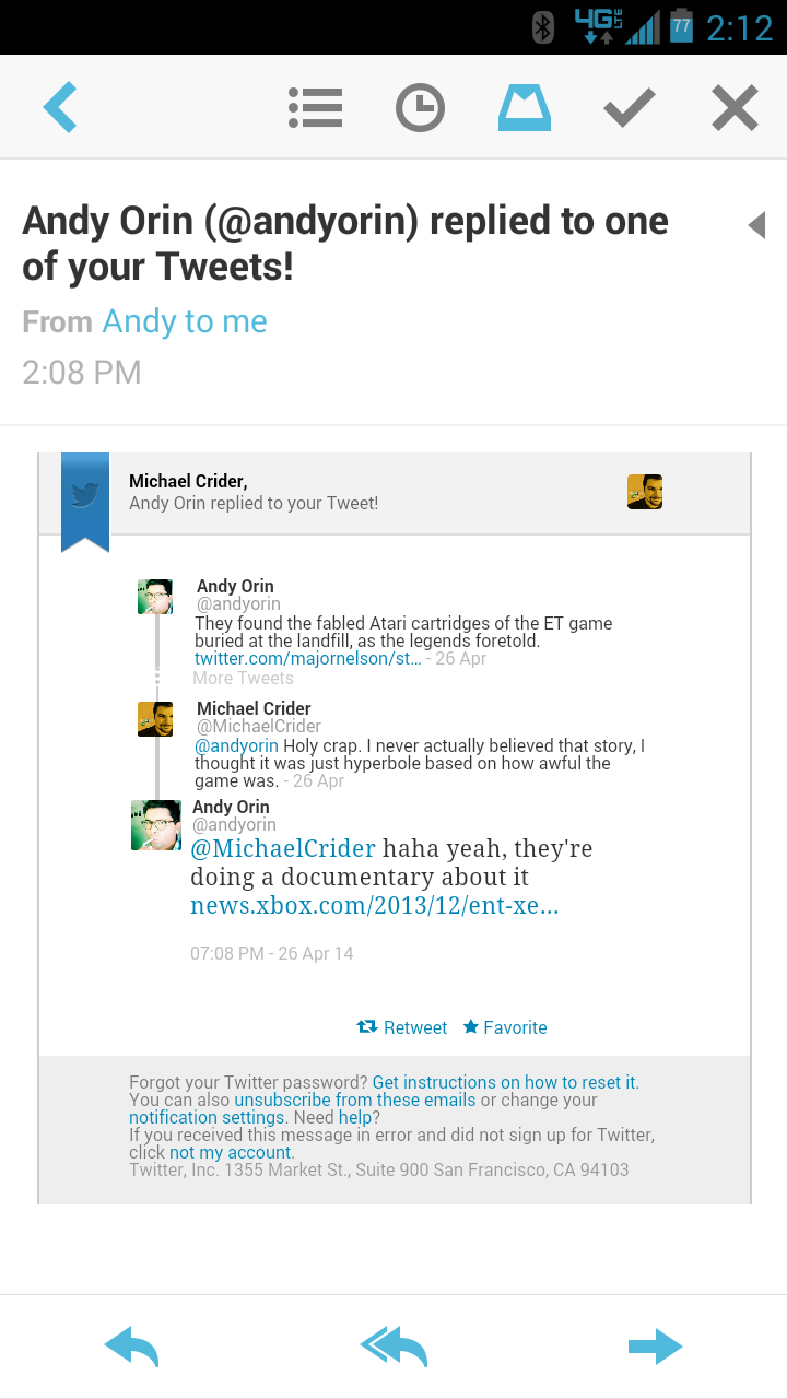 Mailbox (From Dropbox) Updated To Add Action Buttons To Email Notifications