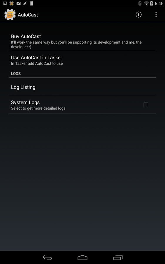 [New App] AutoCast, From The Developer Of All Those Other Auto* Tasker ...
