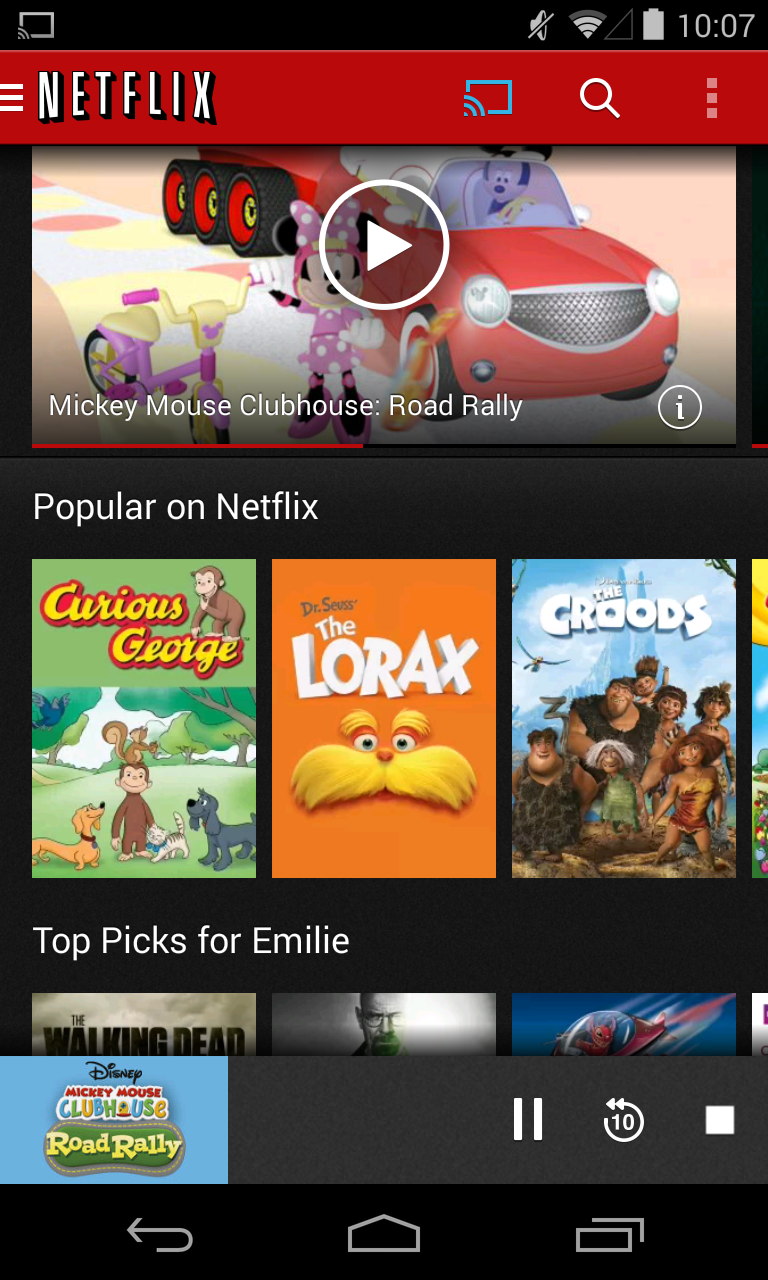 Netflix 3.3 Update Modifies The Chromecast Second Screen User Interface