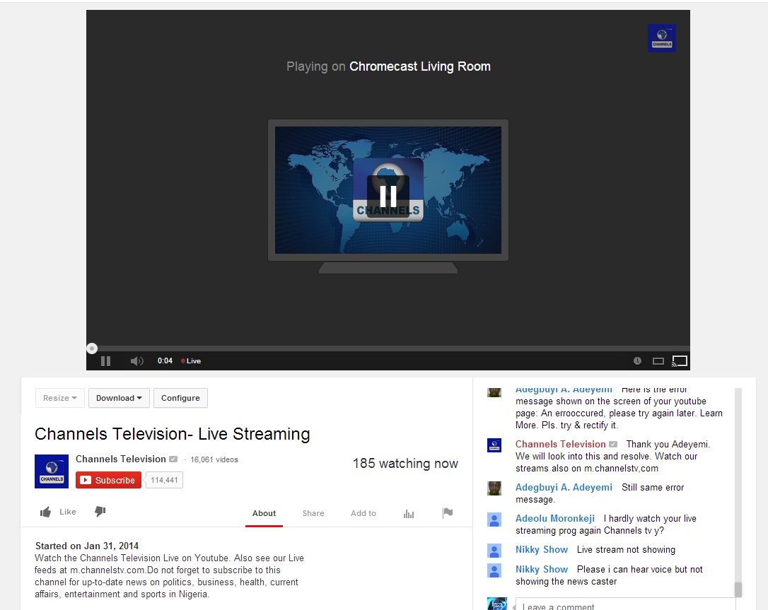 Google Has Enabled Casting YouTube Live Streams To The Chromecast, But ...