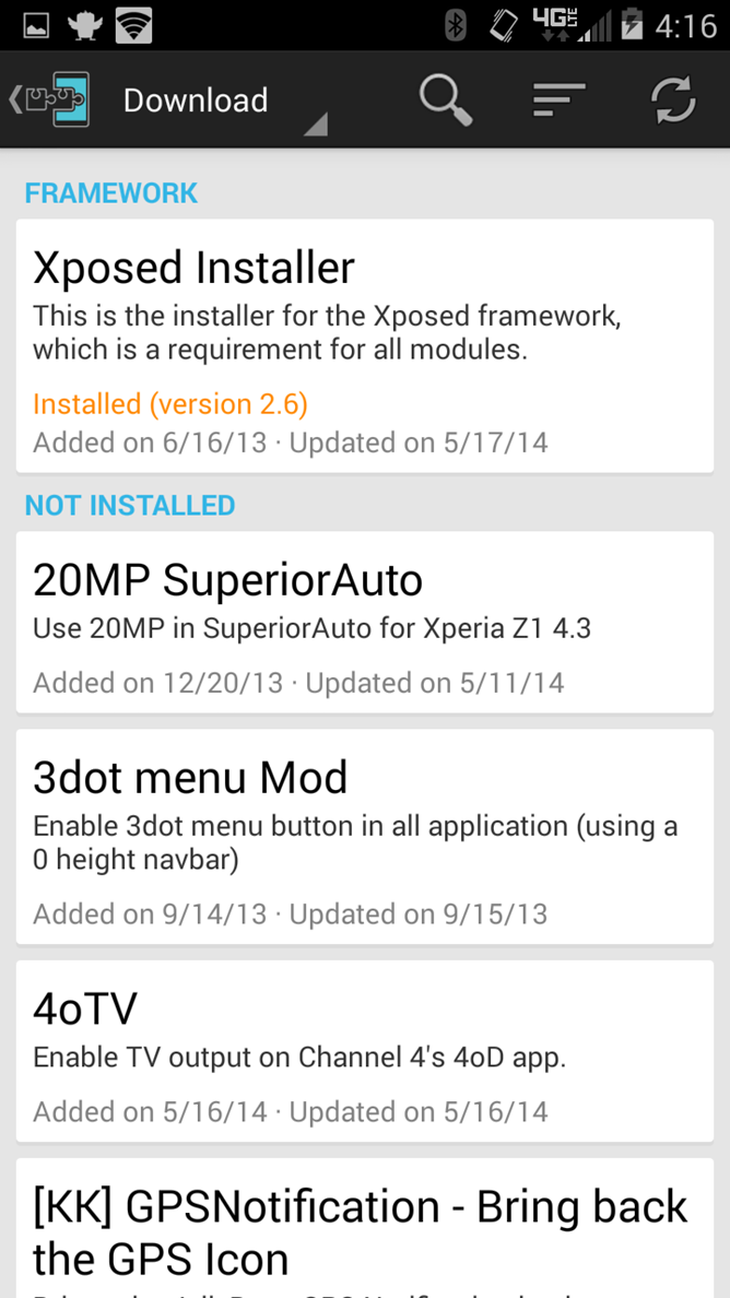 Xposed Framework Version 2.6 Adds New Logo And Card User Interface, New ...