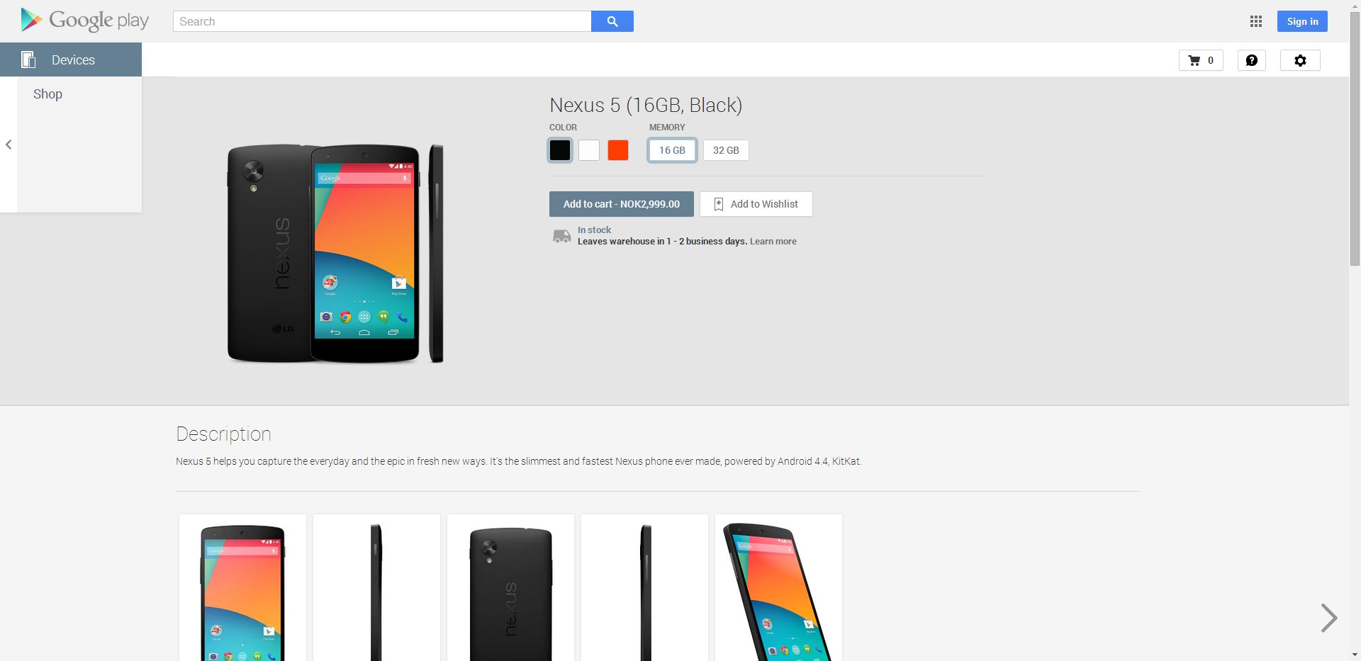 Google Play Devices Now Available In Norway And Switzerland