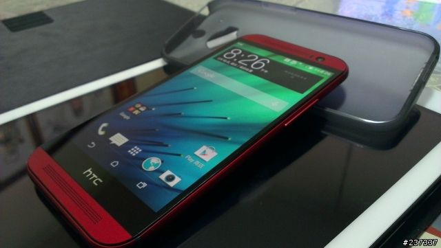 HTC One M8 Makes Multiple Appearances Sporting A Deep Coat Of Red