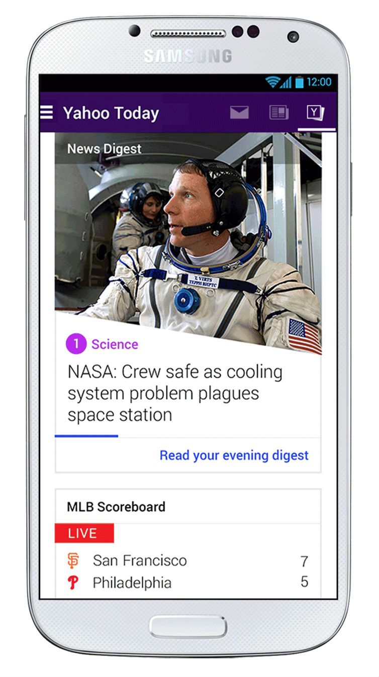 Yahoo Mail App Updated With News, Weather, Sports Scores, And That ...