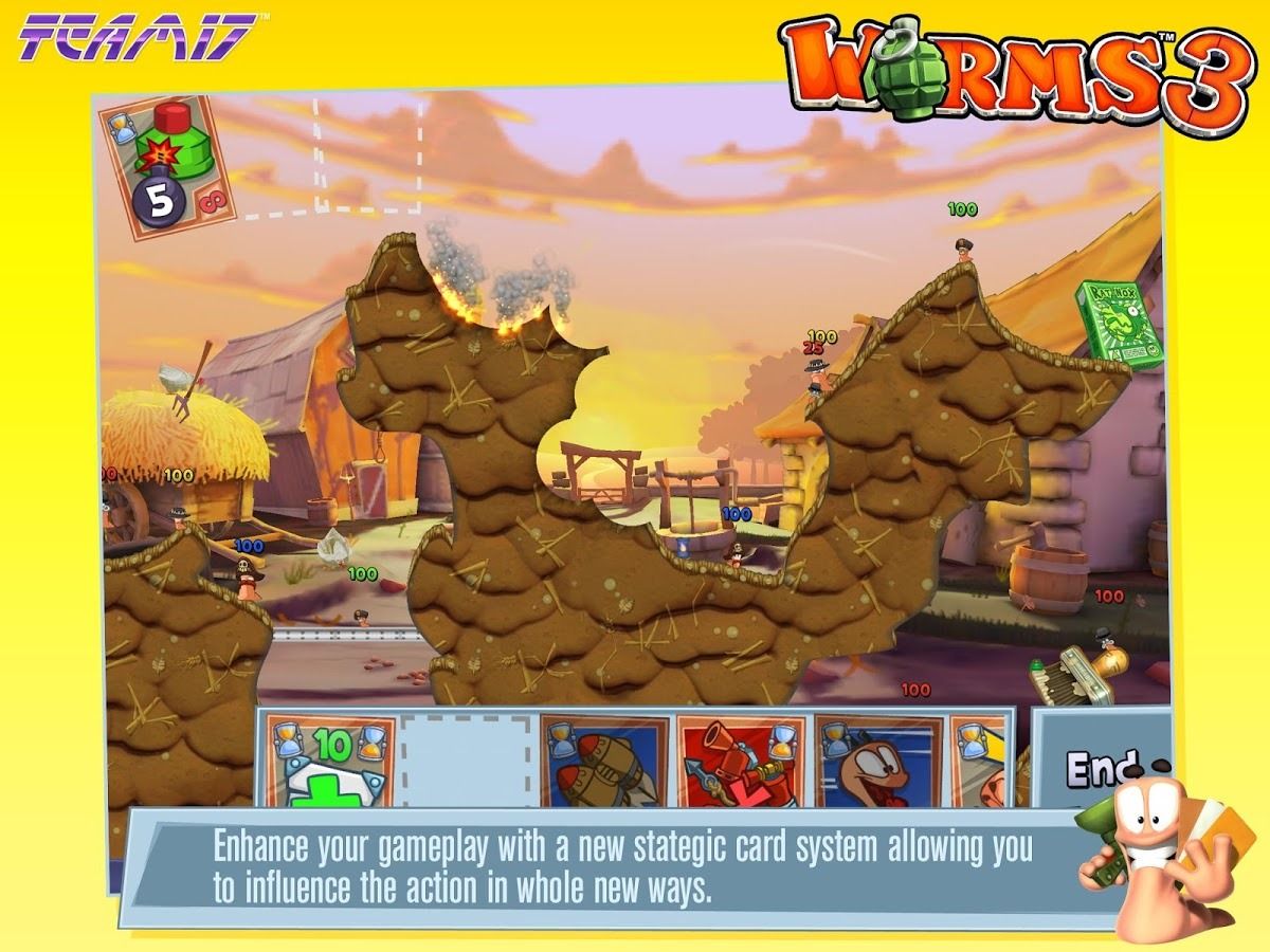 [New Game] Worms 3 Wiggles Into The Play Store With Ballistic Gameplay ...
