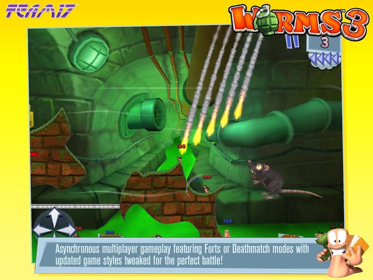 [New Game] Worms 3 Wiggles Into The Play Store With Ballistic Gameplay ...