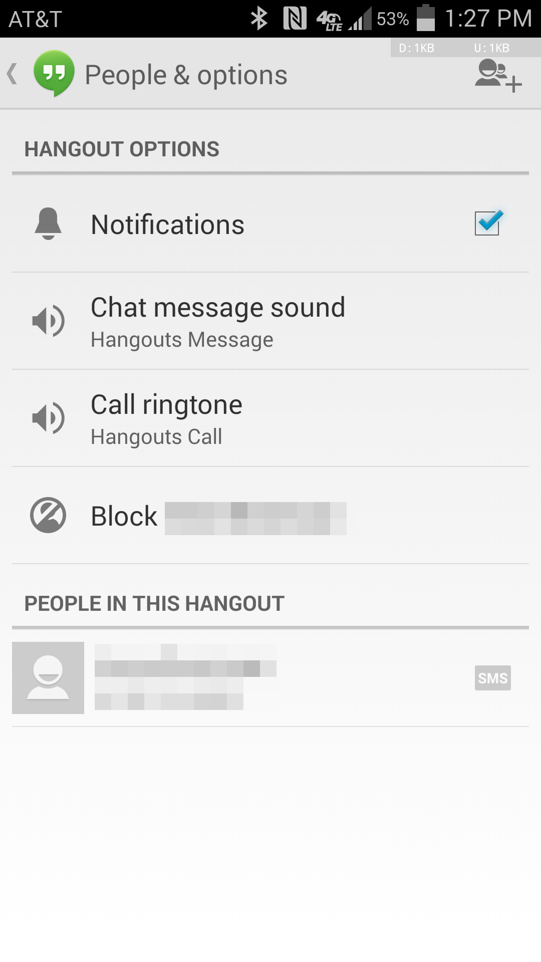Hangouts Updated To v2.1.223 With SMS Block List, Per-Contact ...