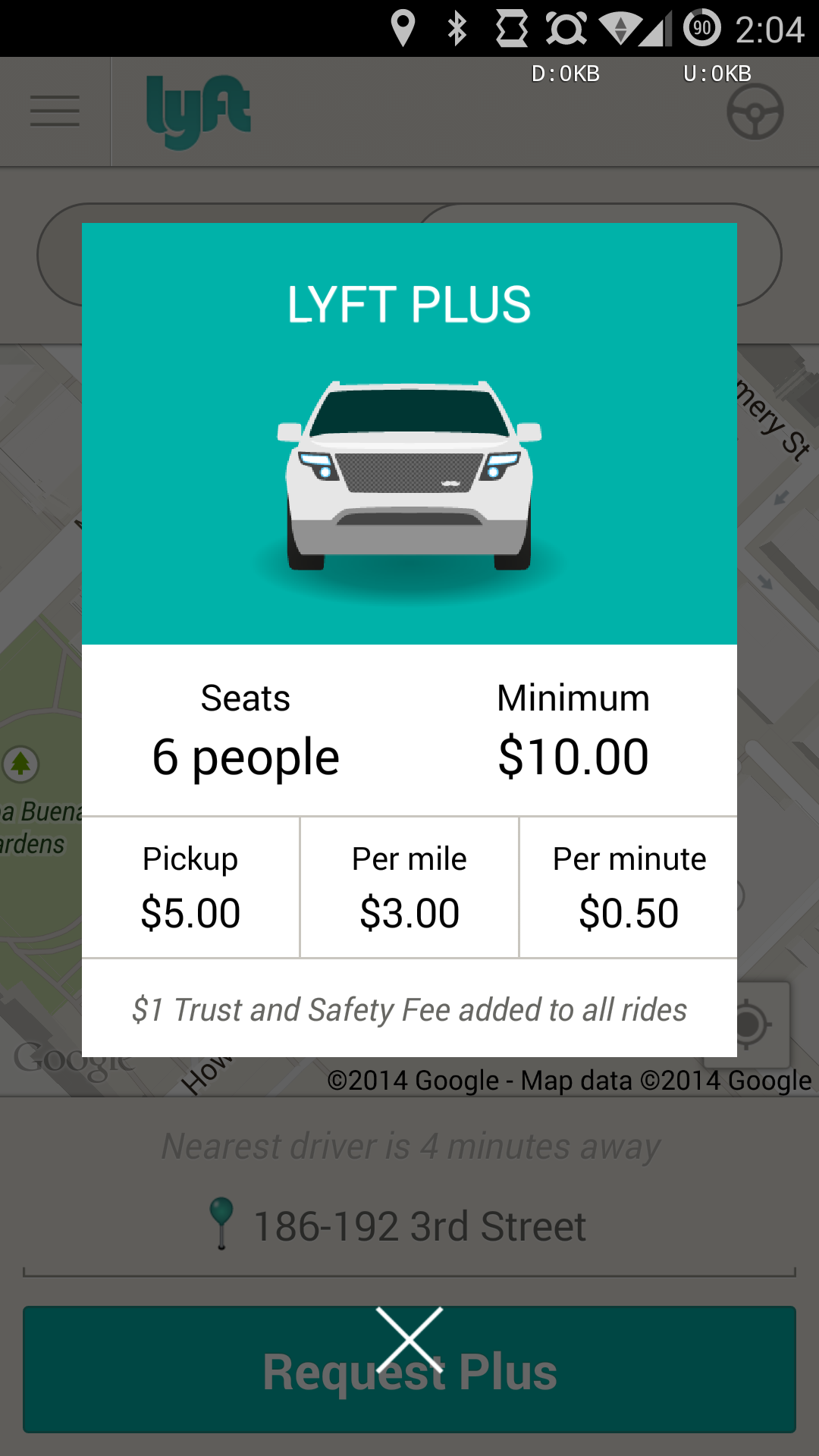 Lyft Android App Now Allows Some Users To Request Premium Lyft Plus Vehicles