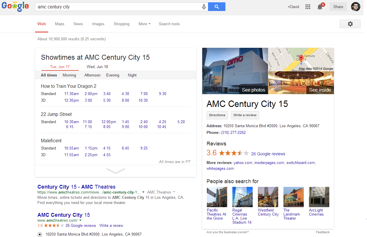 Google Search UI For Movie Showtimes Looks Different-y, Has Cards, Date ...