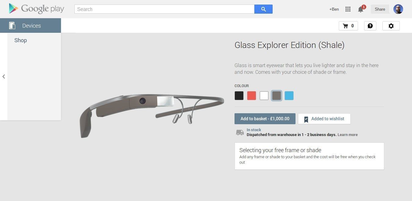 Google Glass Explorer Edition Now Available For Purchase In The UK - £ ...