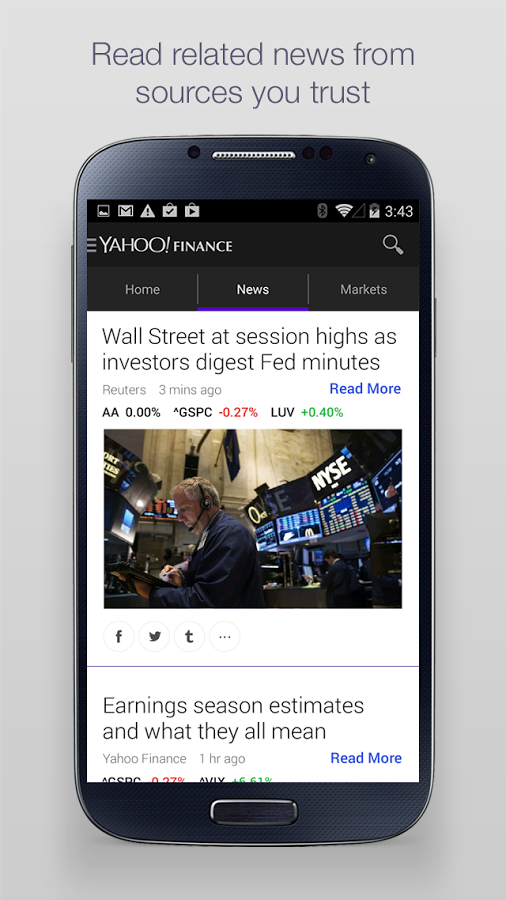 Yahoo Launches Completely Redesigned Yahoo Finance App With Real-Time ...
