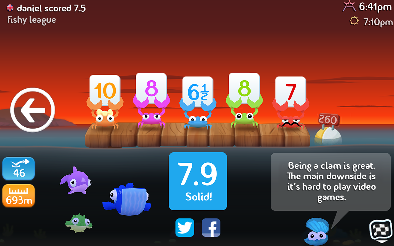 [New Game] Halfbrick's Fish Out Of Water Comes To Android, Judged Best Game Ever By A Panel Of Crabs