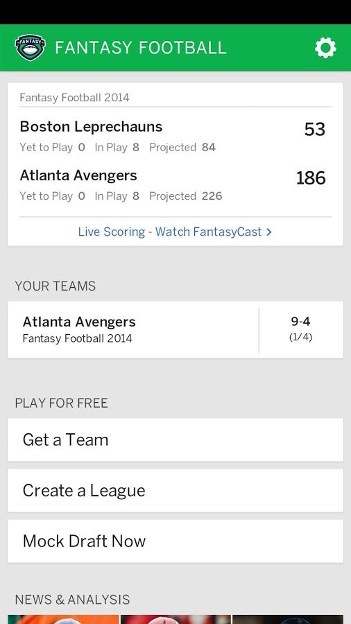 A Fresh, Redesigned Version Of ESPN's Fantasy Football App Hops Off The ...