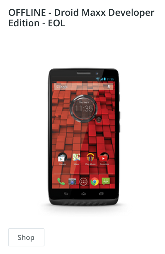 Droid Maxx Developer Edition Reaches End Of Life, No Longer Offered By ...