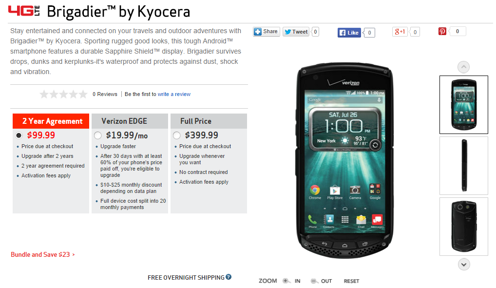 Verizon Releases The Gigantic LG G Vista And The Rugged Kyocera ...