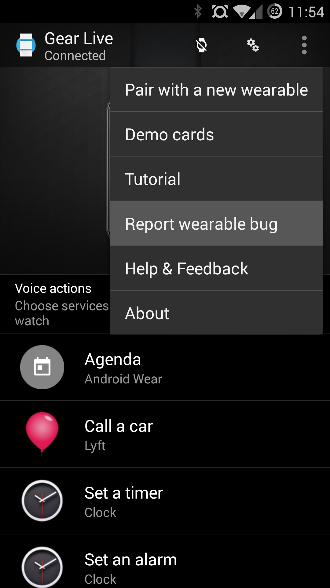Android Wear App Update Adds A Confusing Way To Report Bugs To App ...