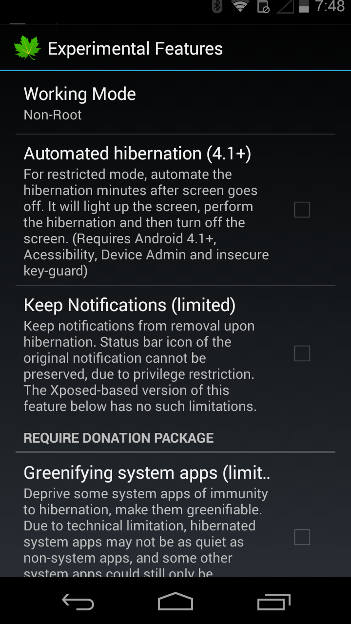 Greenify 2.4 Somehow Brings Automatic Hibernation To Non-Rooted Handsets